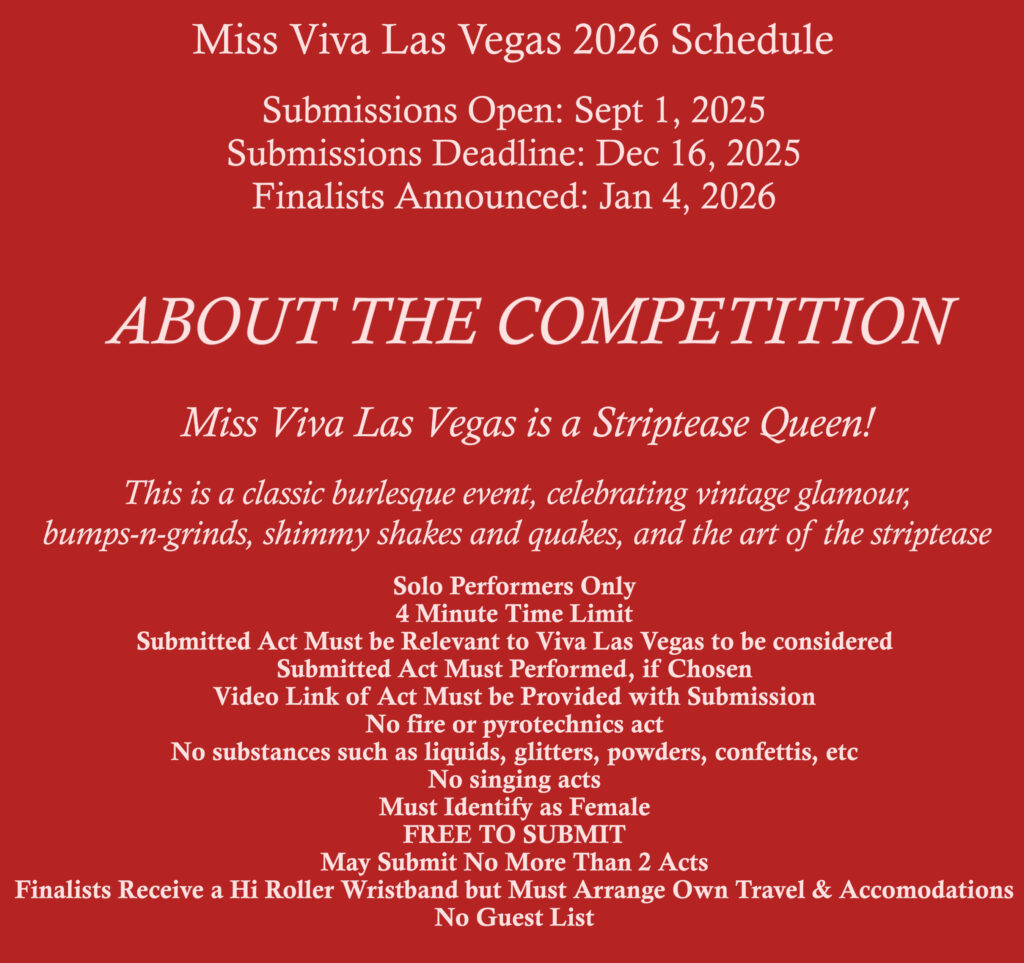 Burlesque Competition – Viva Las Vegas